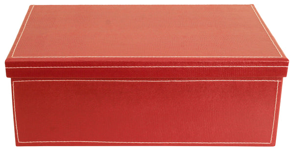 9.5" Red Paperboard Box With Lid | Gift & Storage Containers Wholesale