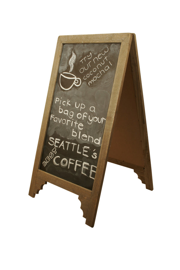 Wood Chalkboard A-Frame Sign | Wholesale Event & Display Products